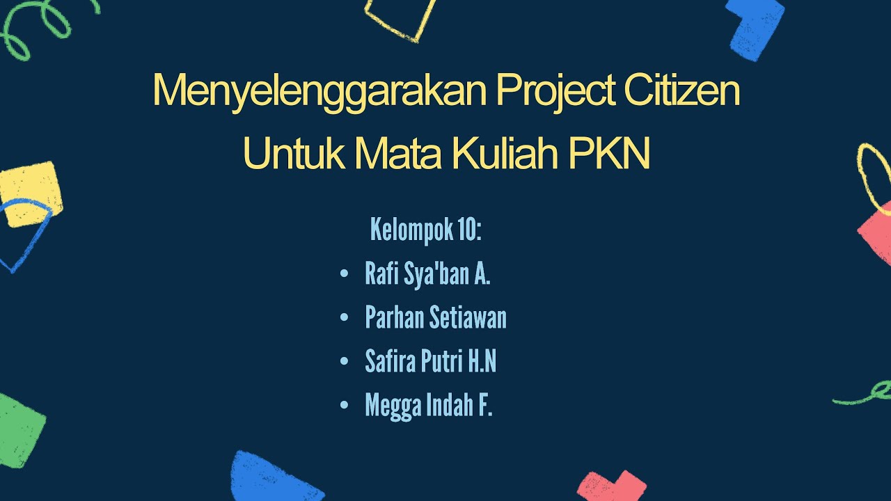 MENYELENGGARAKAN PROJECT CITIZEN UNTUK MATA KULIAH PENDIDIKAN ...