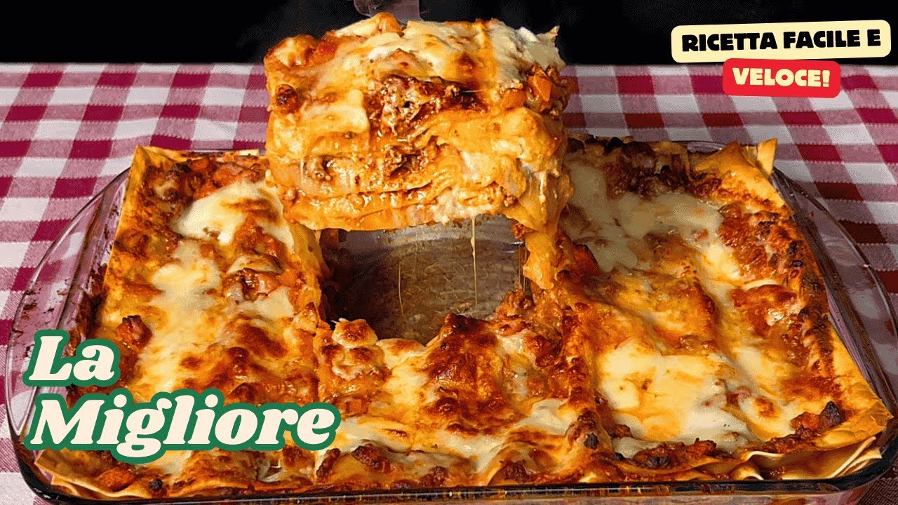 Lasagna; Non ho mai mangiato una lasagna così deliziosa 😋 Ricetta di ...