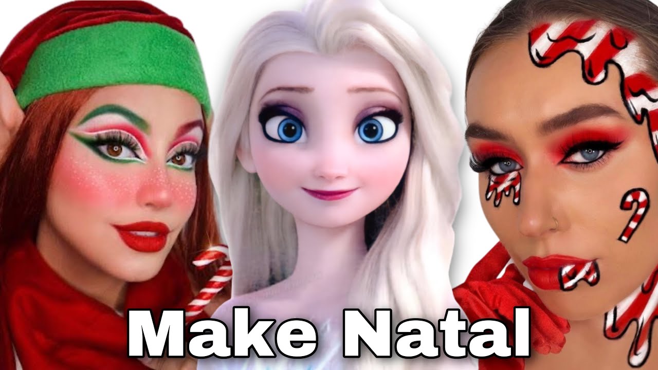 MAKE INSPIRAÇÃO DE NATAL | Maquiagem Digital - YouTube