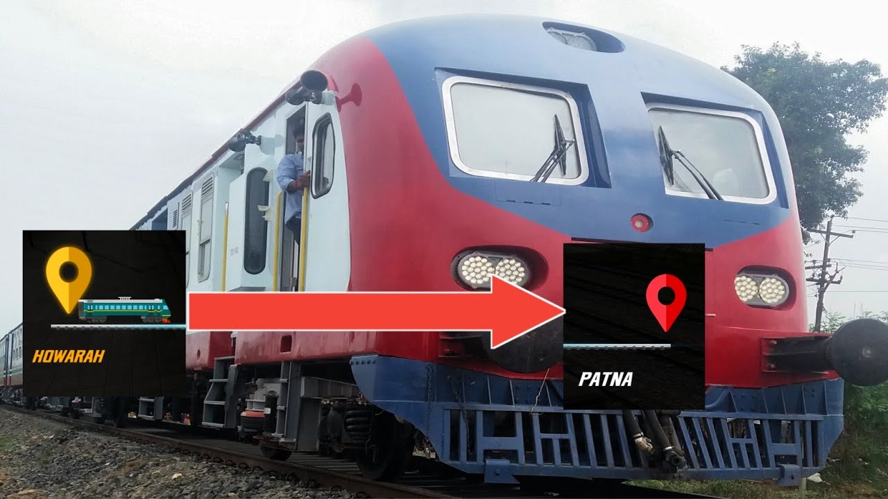 HOWRAH TO PATNA TRAIN DRIVE 243 KM PER HOUR SPEED - YouTube