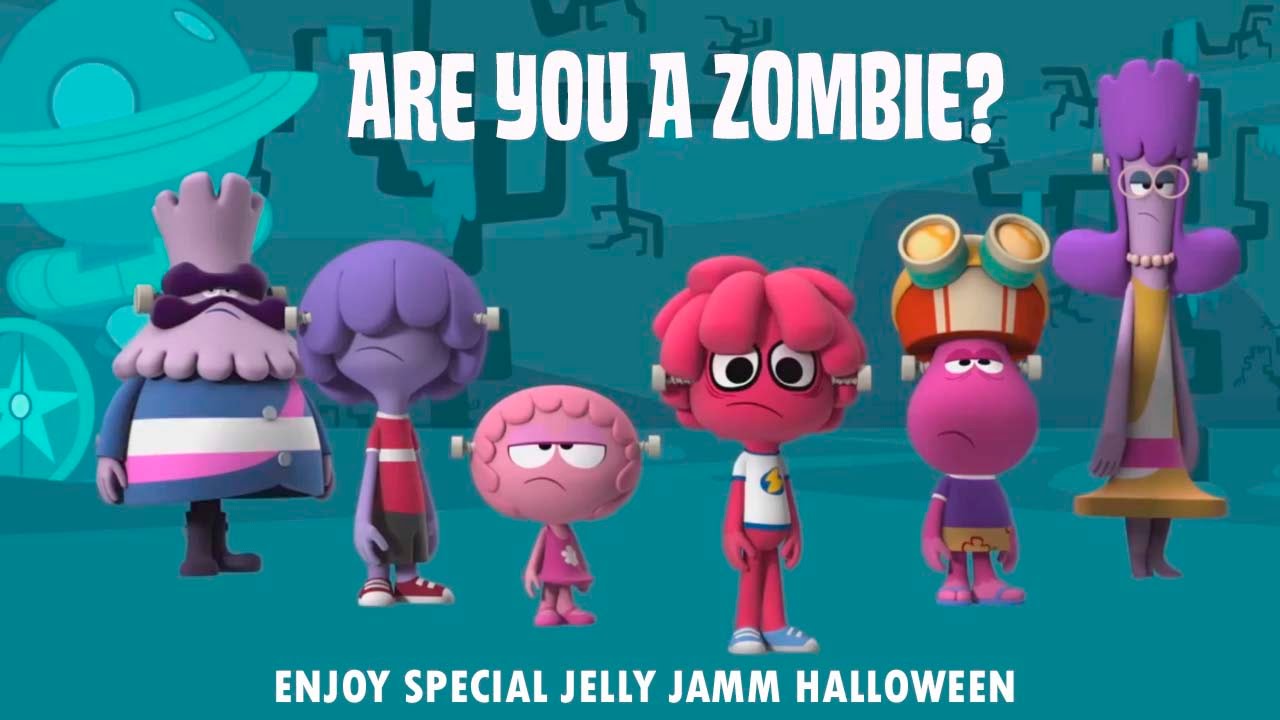 Halloween Cartoons. Are you a Zombie? Jelly Jamm. - YouTube