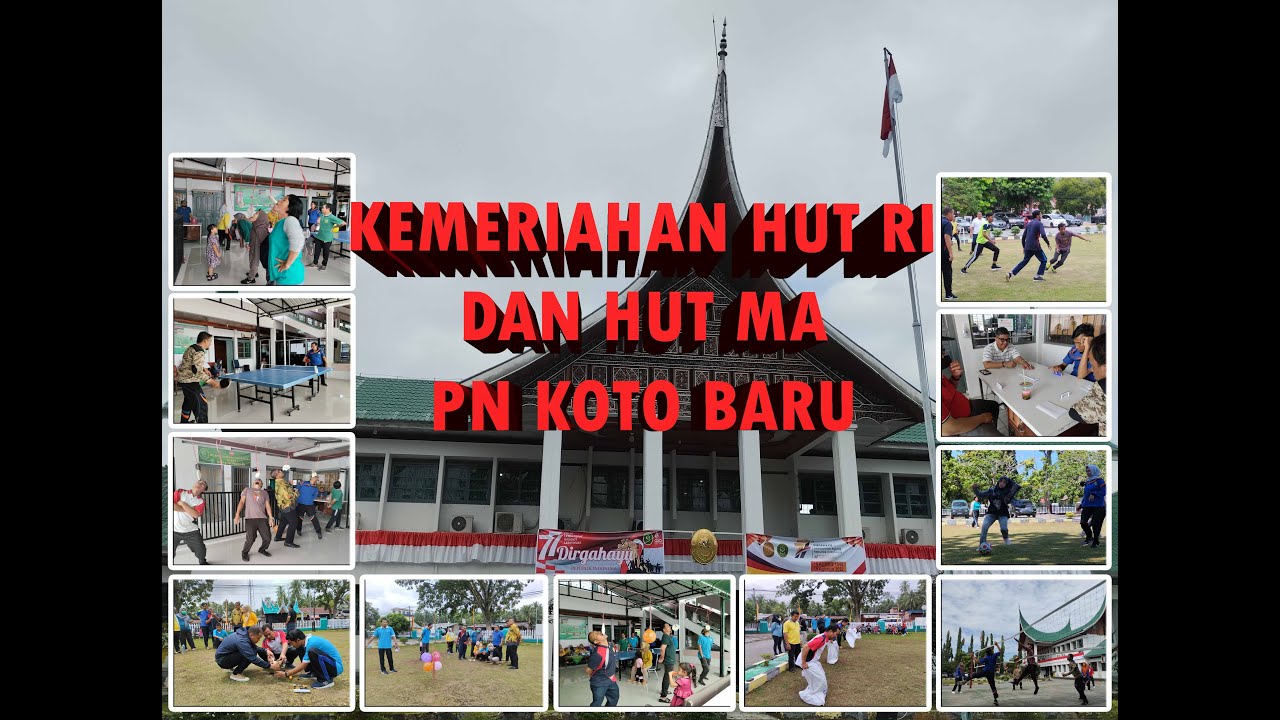Kemeriahan HUT Republik Indonesia dan HUT Mahkamah Agung di PN Koto ...