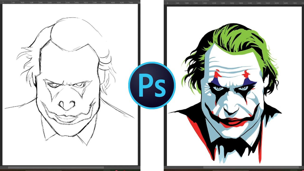 Joker digital art | The Artist Arena | Digital Art | Drawing | Cartoon ...