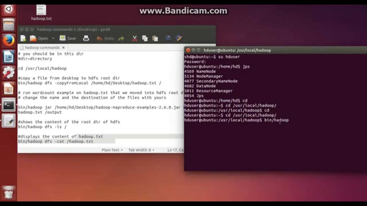 Hadoop Commands And Word Count Example Hadoop عربي Youtube