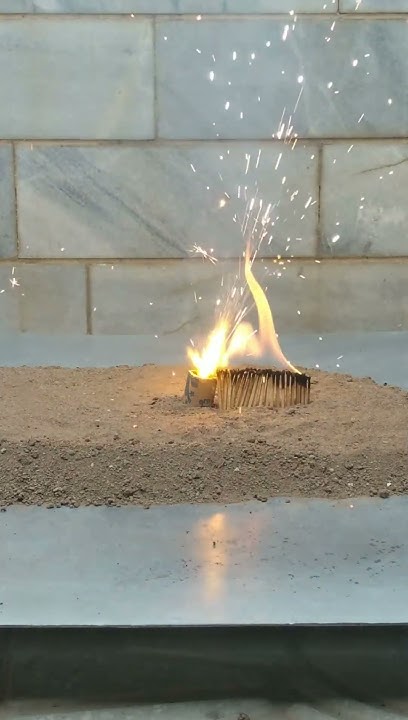 experiment: firecracker with match stick #shorts #matchstick #experiment - YouTube