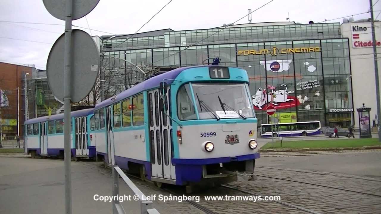 Riga Tramways, Latvia, part 7 of 7. Tramvaji Rīgā - YouTube