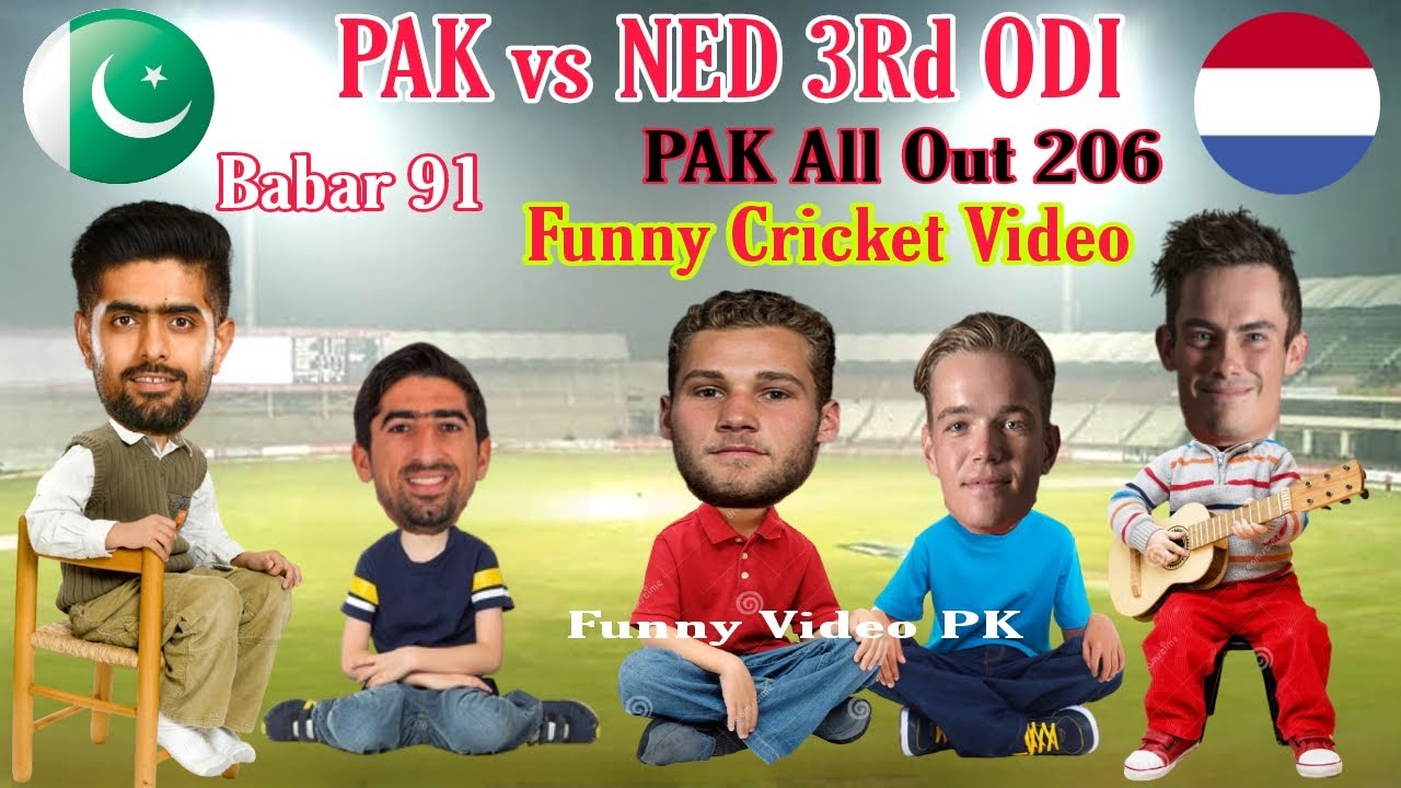 Cricket Funny 😀 | 3rd ODI PAK vs NED | Babar Azam Scott Edwards Comedy ...