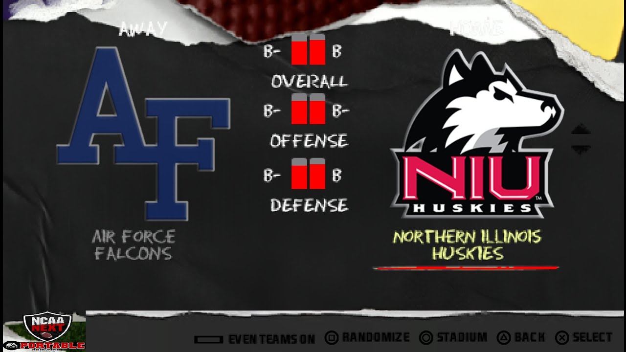 NCAA Football 10(NEXT) PSP Modded [2024-25 Rosters] Air Force Vs ...