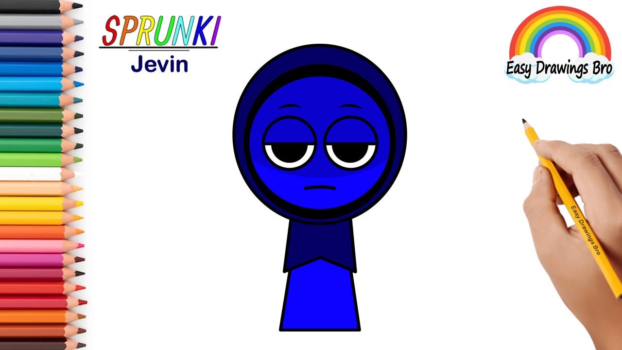 How to Draw Sprunki Characters | Sprunki Jevin Drawing – Step by Step ...