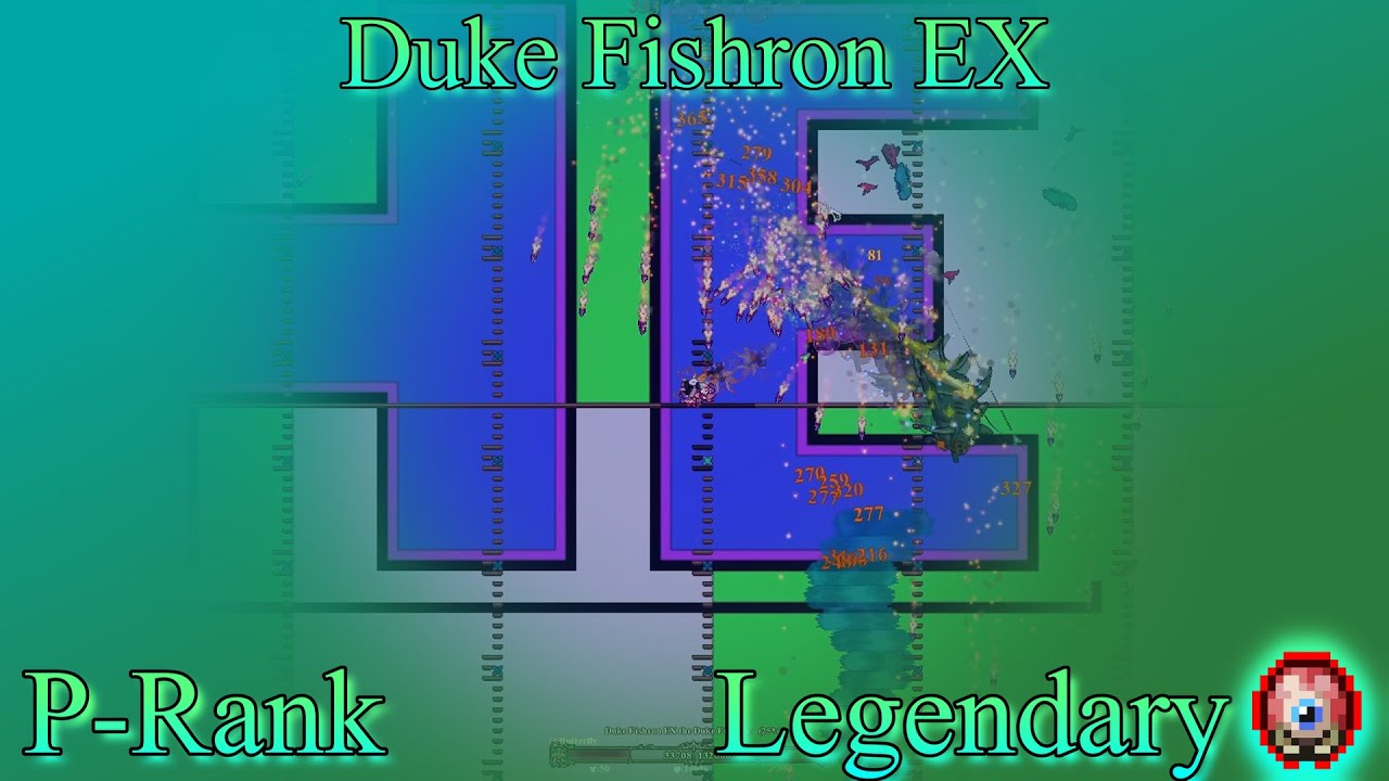 Legendary Masochist Mode - Duke Fishron EX P-Rank - YouTube