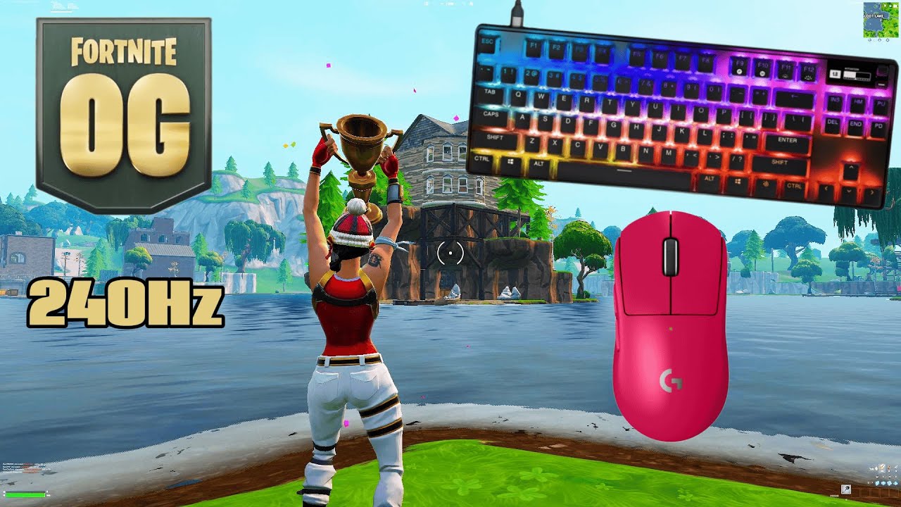 SteelSeries Apex Pro TKL ASMR 😴 OG Fortnite Solo 🏆 Satisfying Keyboard ...