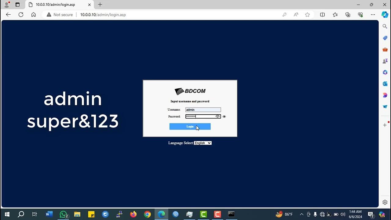 How To BDCOM ONU Router PPPOE Configuration|BDCOM ONU Router Setup Bangla - YouTube