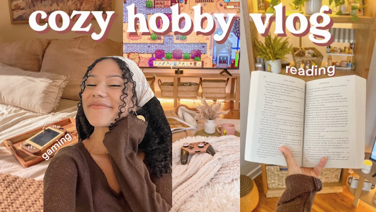 cozy hobby vlog📚🧶 - library trip, crochet & reading - YouTube