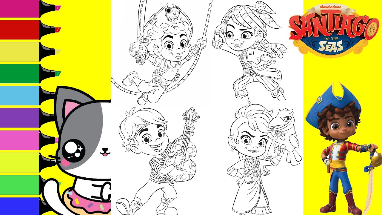 Santiago of the Seas Coloring Book Compilation Lorelai Thomas Bonnie ...