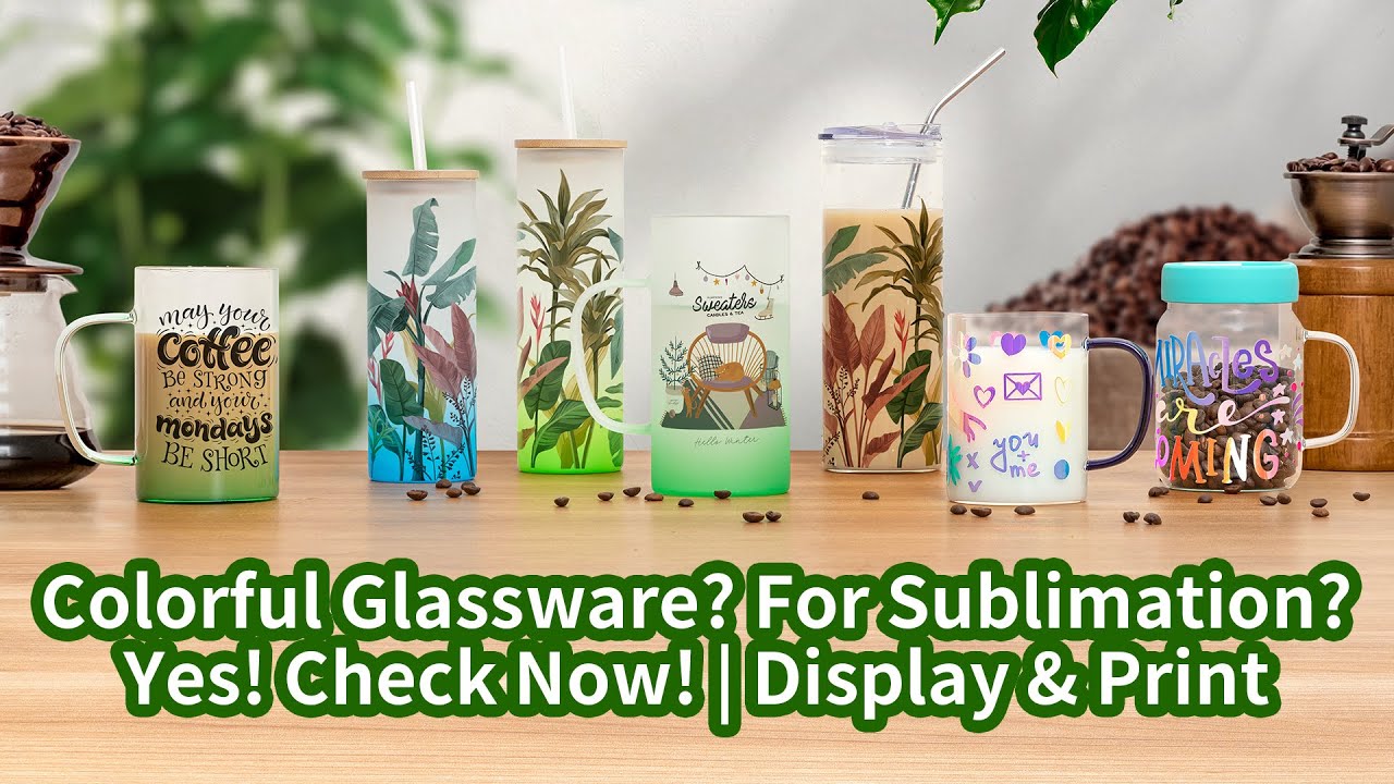 Colorful Glassware? For Sublimation? Yes! Check Now! | Display & Print ...