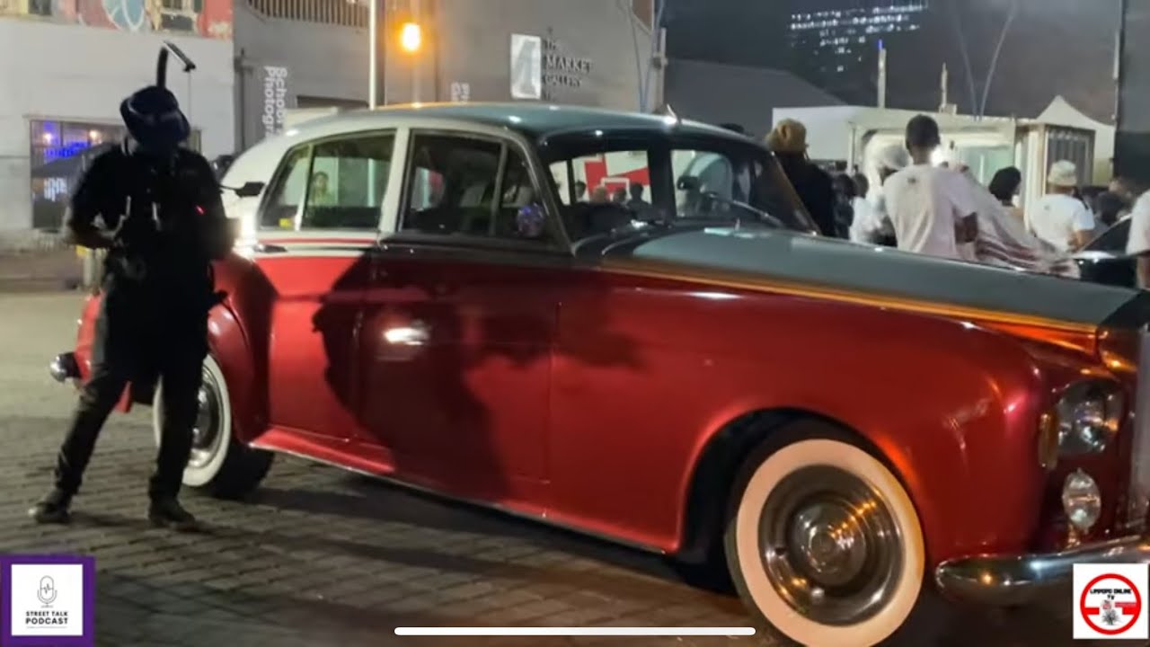 The Rolls Royce that drove Rapper AKA from the stage after performance ...