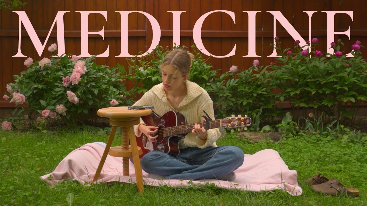 singing "Medicine" in my backyard :) - YouTube