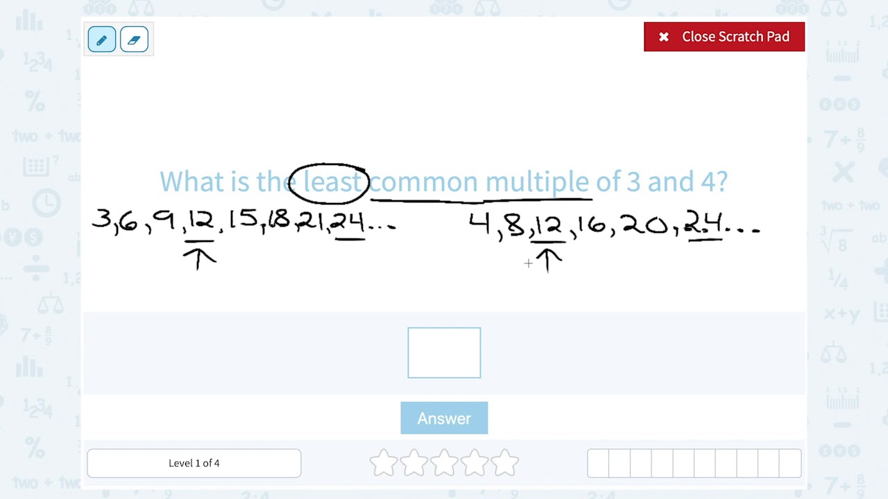 6.53 Least Common Multiples (LCM) - YouTube