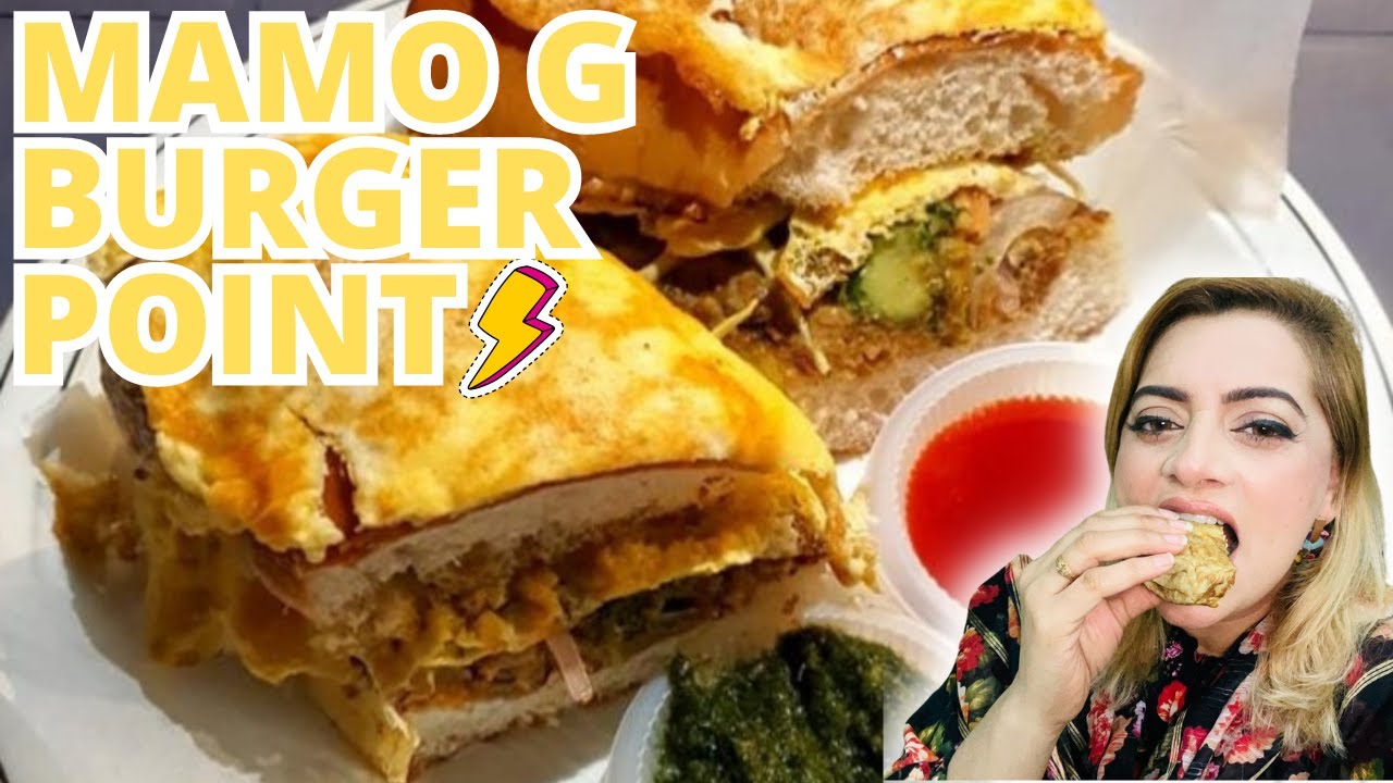 mamo g burger point ️ || faisalabad best burger || nida amir vlogs ...