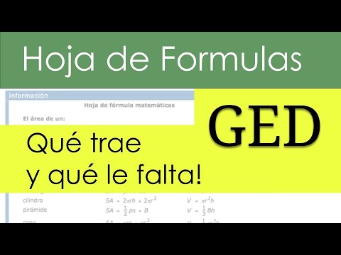 Hoja de Fórmulas del GED: Que trae y que le falta para el GED de ...