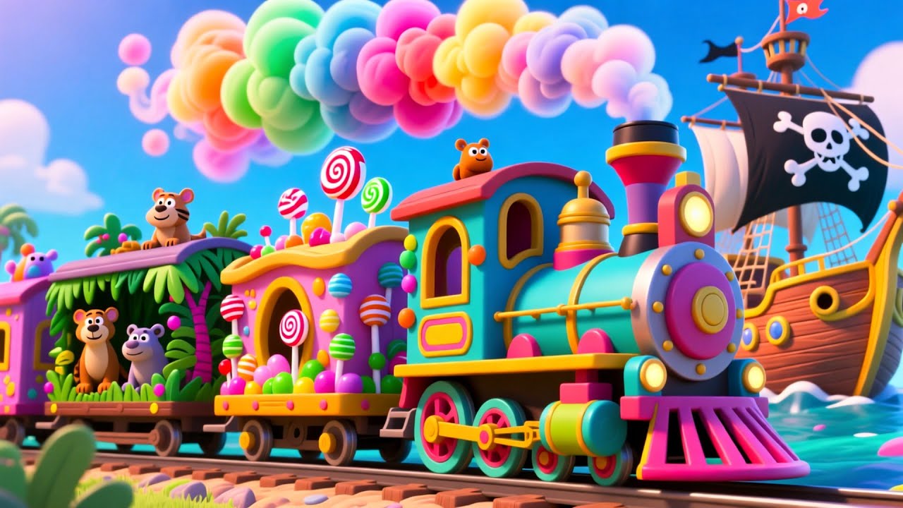 Playground Train Jam! 🚂🎵 Fun Kids Song | Learn Numbers & Playtime ...