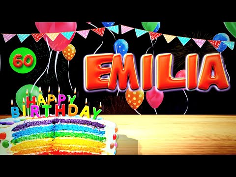EMILIA Happy Birthday Song - Happy Birthday to You ( EMILIA ) 🥳 🎂