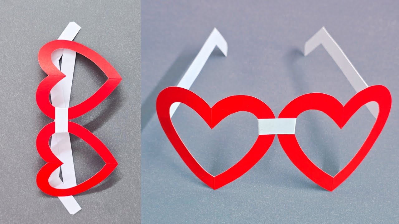 Valentine's Day Special Heart Glasses | Paper Sunglass | Paper ...