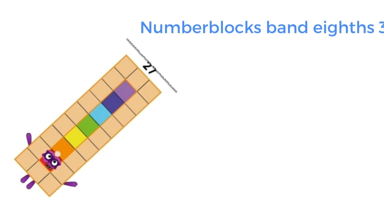 Numberblocks band eighths 37 (BONUS) - YouTube