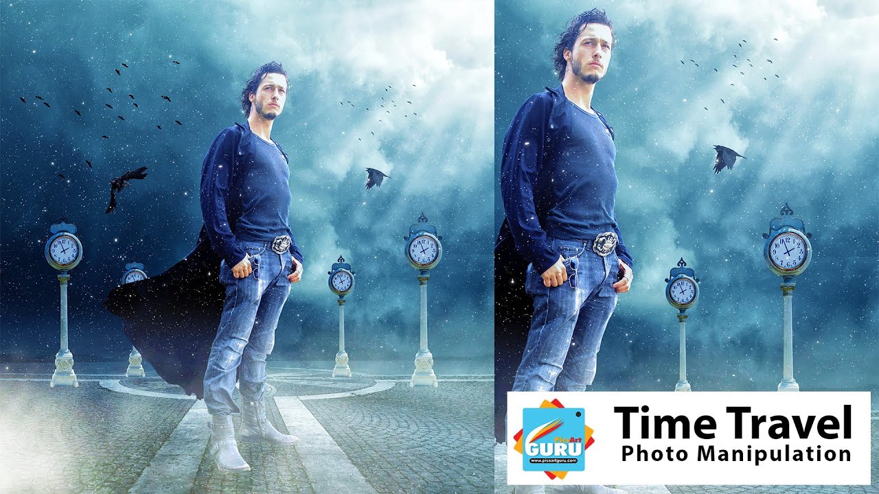 PicsArt Tutorial | Time Travel Photo Manipulation | PicsArtGuru - YouTube