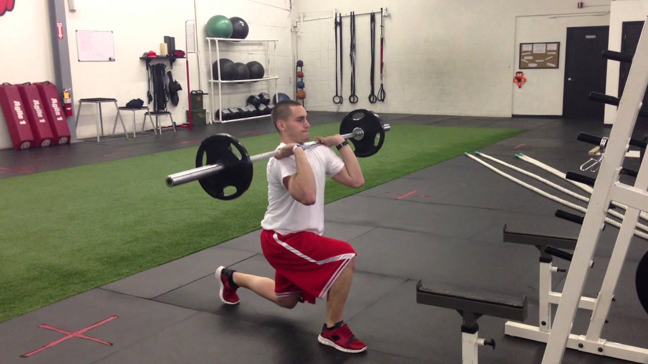 BB Front Grip Reverse Lunge - YouTube