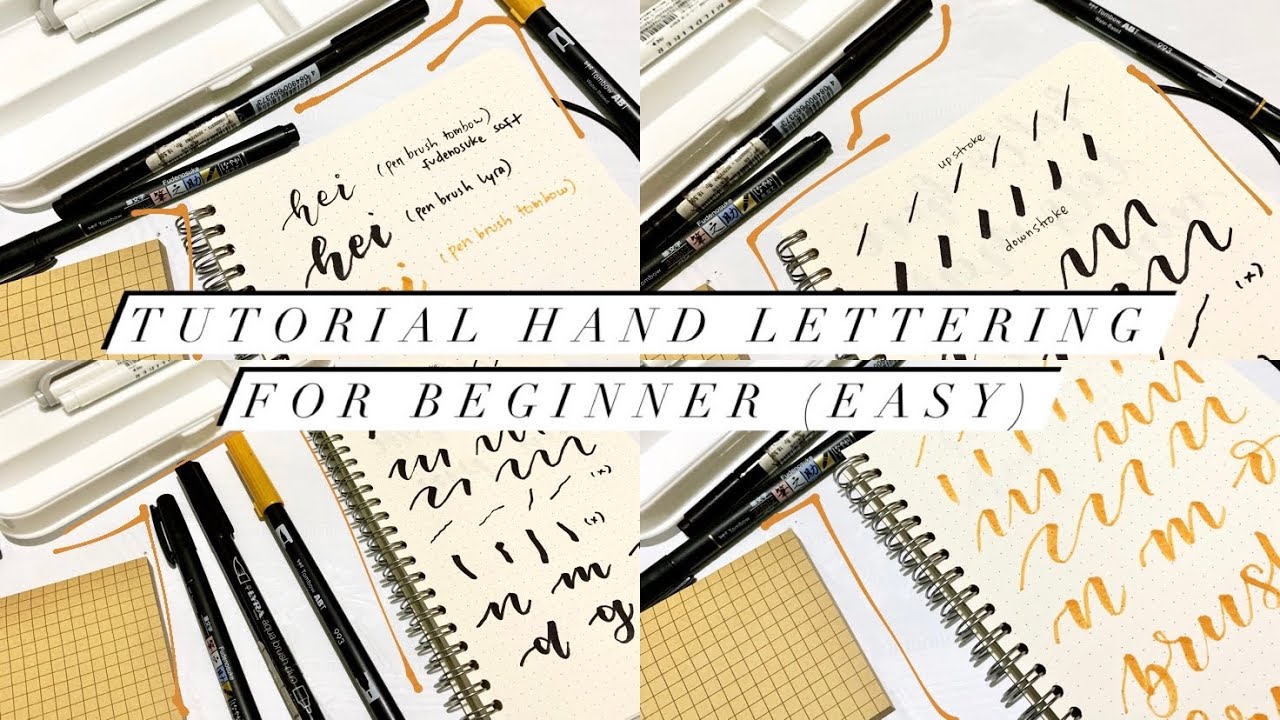 HAND LETTERING | TUTORIAL HAND LETTERING FOR BEGINNER (PEMULA) - YouTube