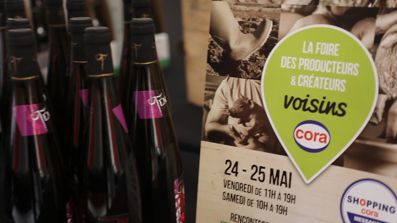 Les producteurs locaux à l'assaut du Shopping Cora Messancy ! - YouTube