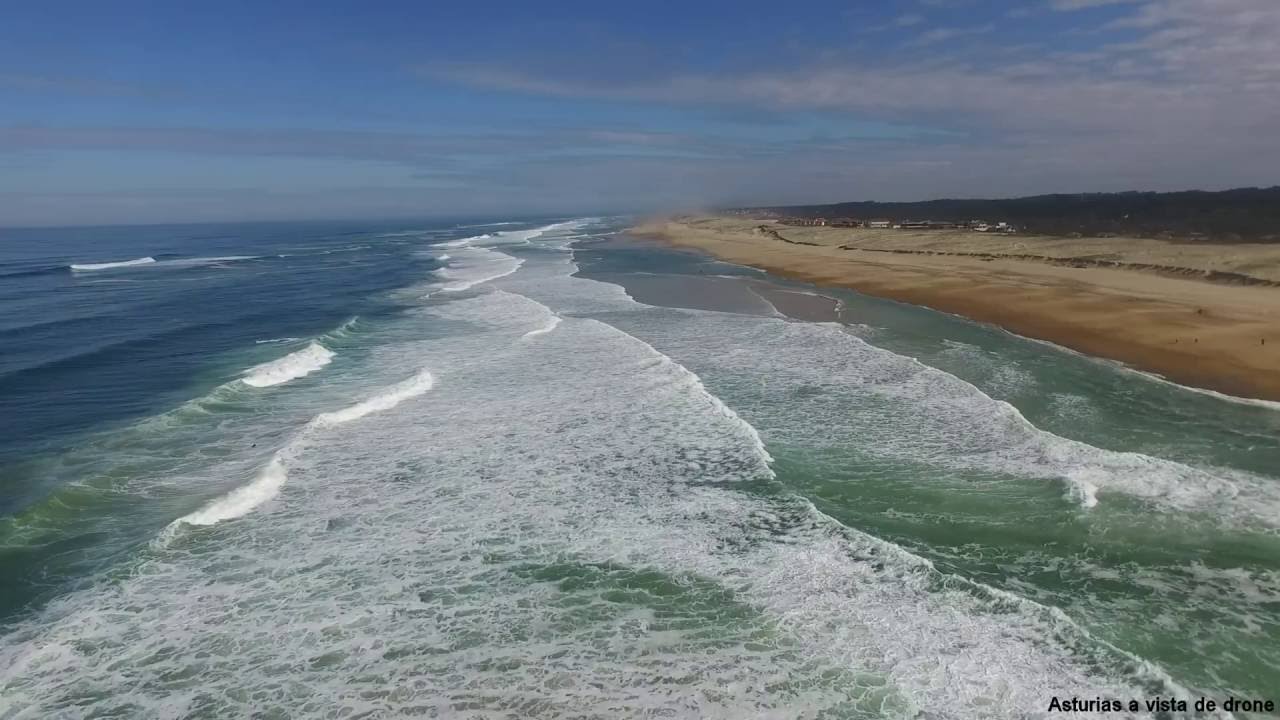 Playa Seignosse (Francia) a vista de drone - YouTube