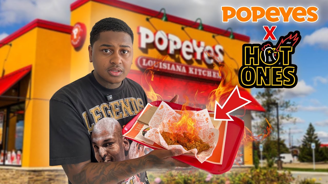 Trying Popeyes X Hot Ones New Collab **Honest Review** - YouTube