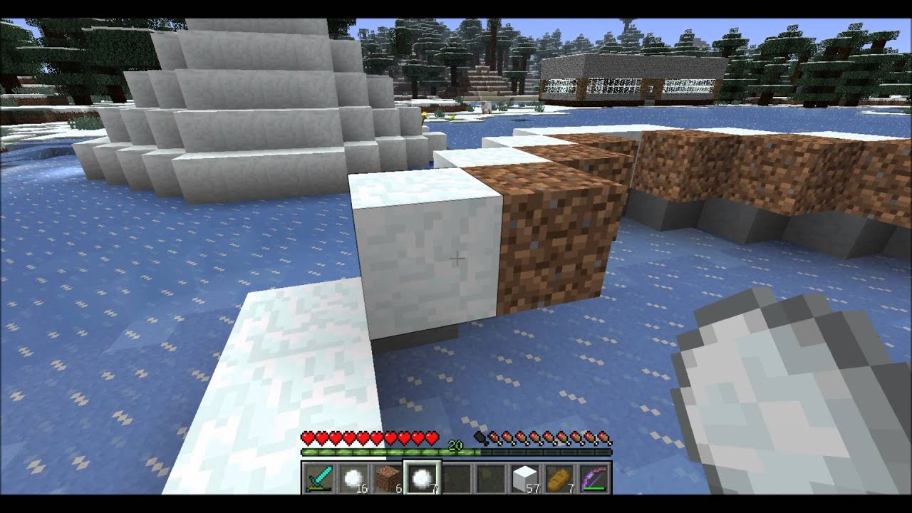 comment faire un igloo sur minecraft - YouTube