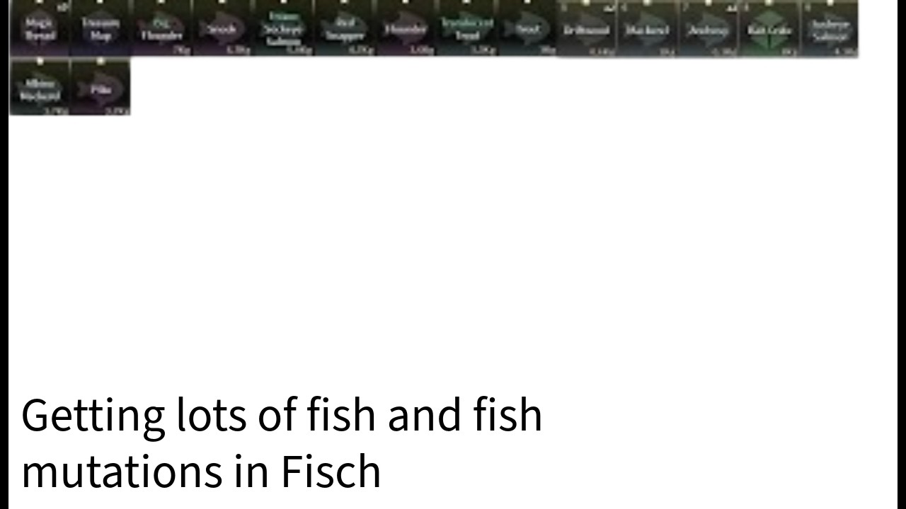 Getting lots of fish and fish mutations in Fisch - YouTube