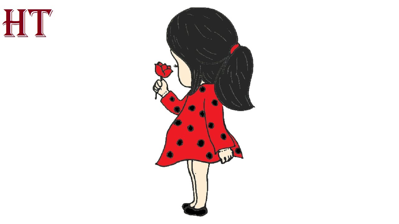 How to draw a Little Girl cute and easy || Baby Girl Drawing - YouTube
