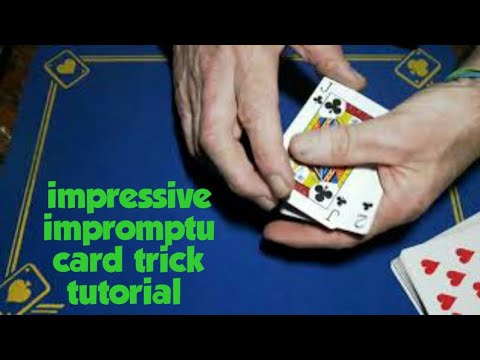 impressive impromptu card trick tutorial/magic tricks - YouTube