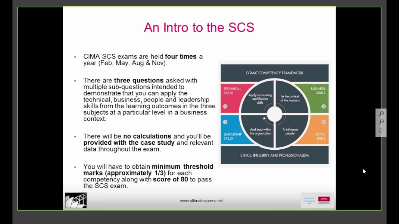 CIMA SCS - Secrets to passing SCS with Ultimate Access Webinar - 18 ...