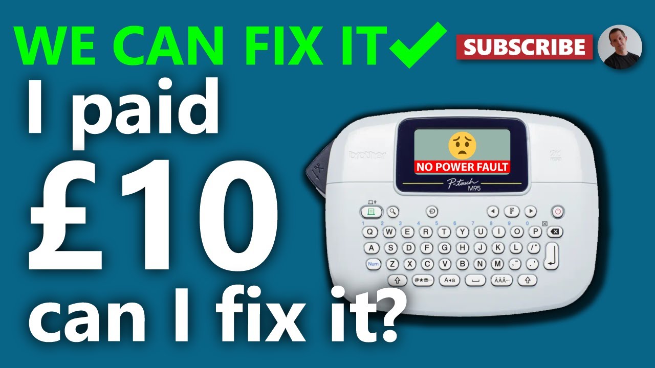 FAULTY Brother M95 label printer | WON'T TURN ON | Can I fix it? - YouTube