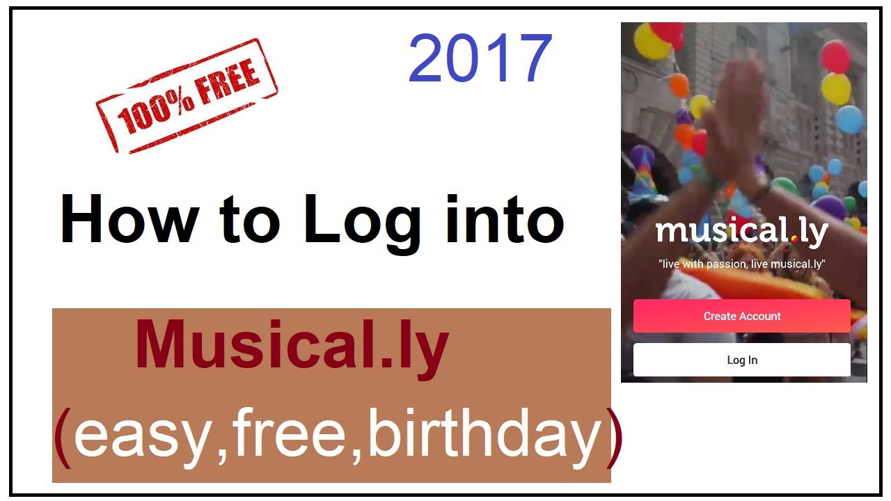 how to log into musically - YouTube
