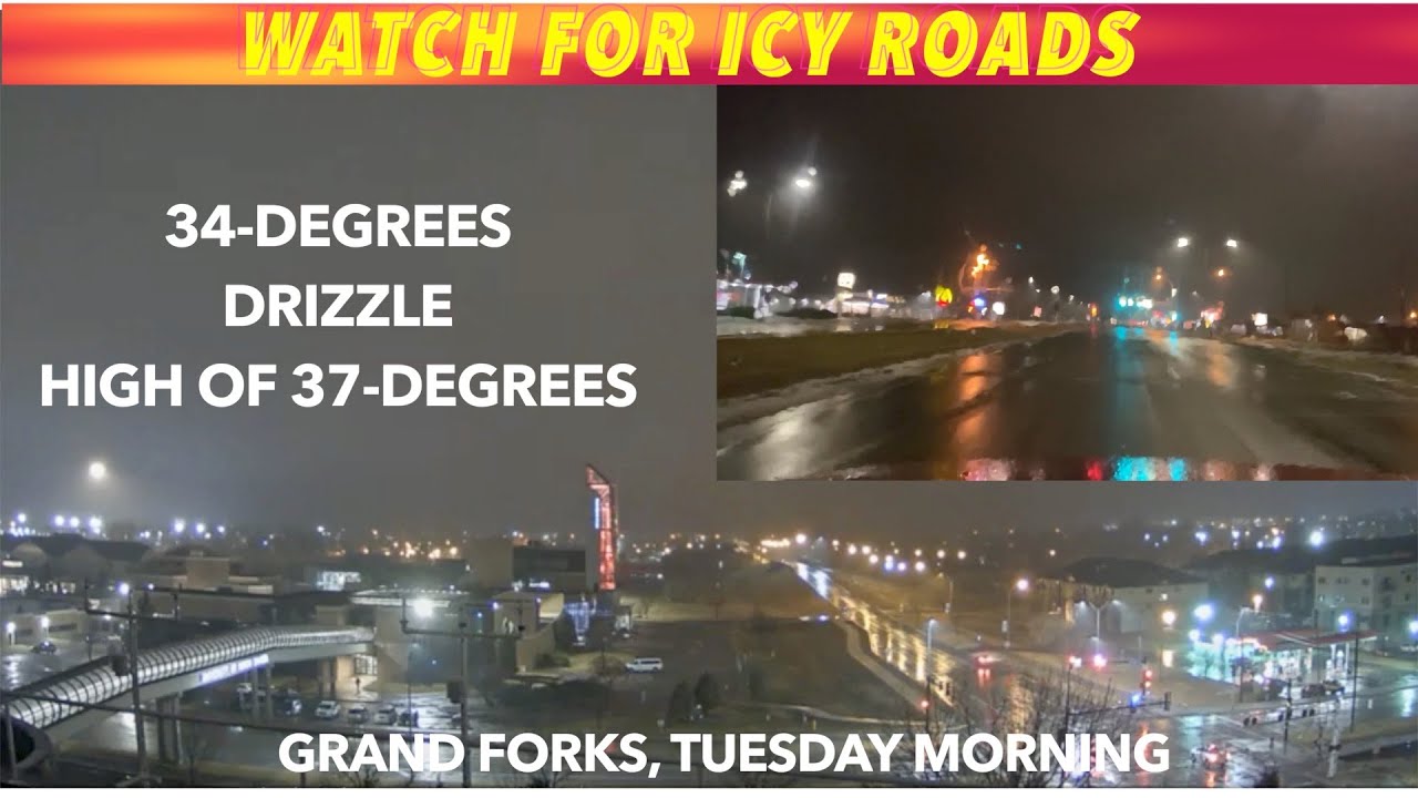 Watch For Icy Roads On Your Tuesday Morning Commute - YouTube