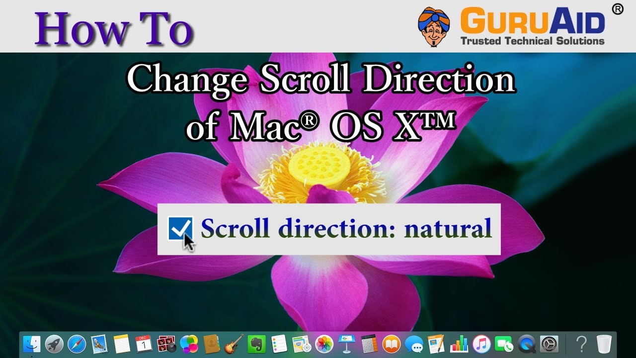 How to Change Scroll Direction of Mac® OS X™ - GuruAid - YouTube