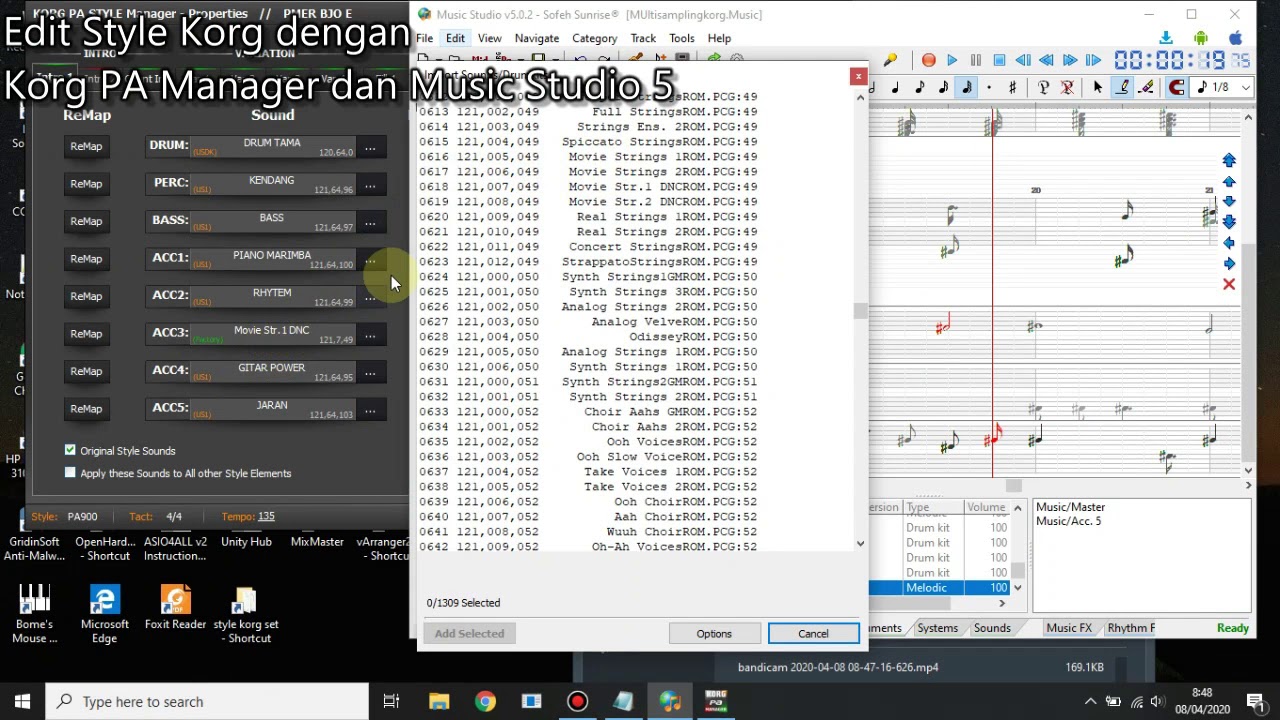 Edit Style Korg PA Series Korg PA manager dan Music Studio 5 - YouTube