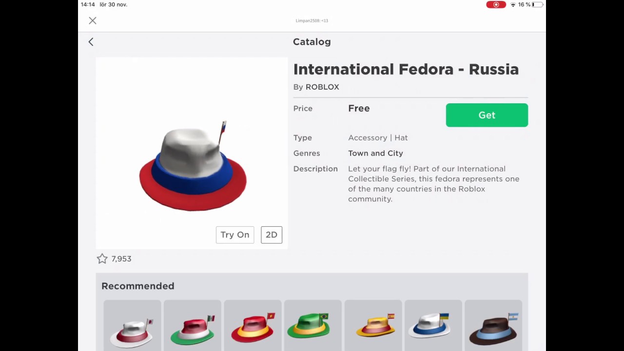 NEW [FREE] RUSSIA INTERNATIONAL FEDORA - YouTube