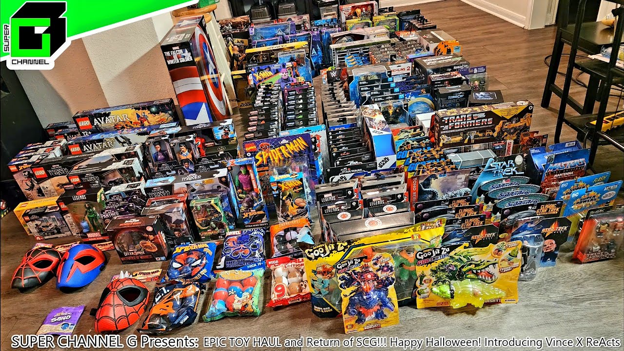 EPIC TOY HAUL!!! The Return of SUPER CHANNEL G! Happy Halloween! - YouTube