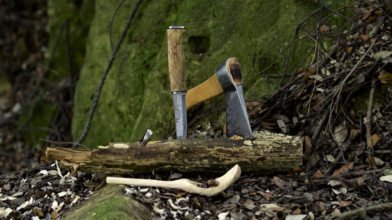 Tallando Cuchara de Madera Bushcraft | Joker Puukko | Hacha Jauregi ...