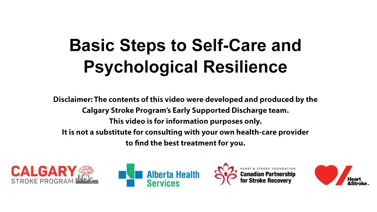 Basic Steps to Self-Care and Psychological Resilience - YouTube