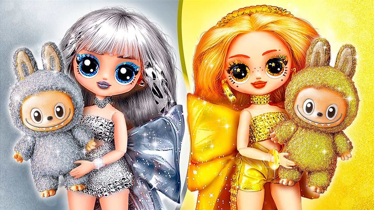 ¡Hermanas LOL de Oro y Plata creciendo! Manualidades para LOL OMG - YouTube