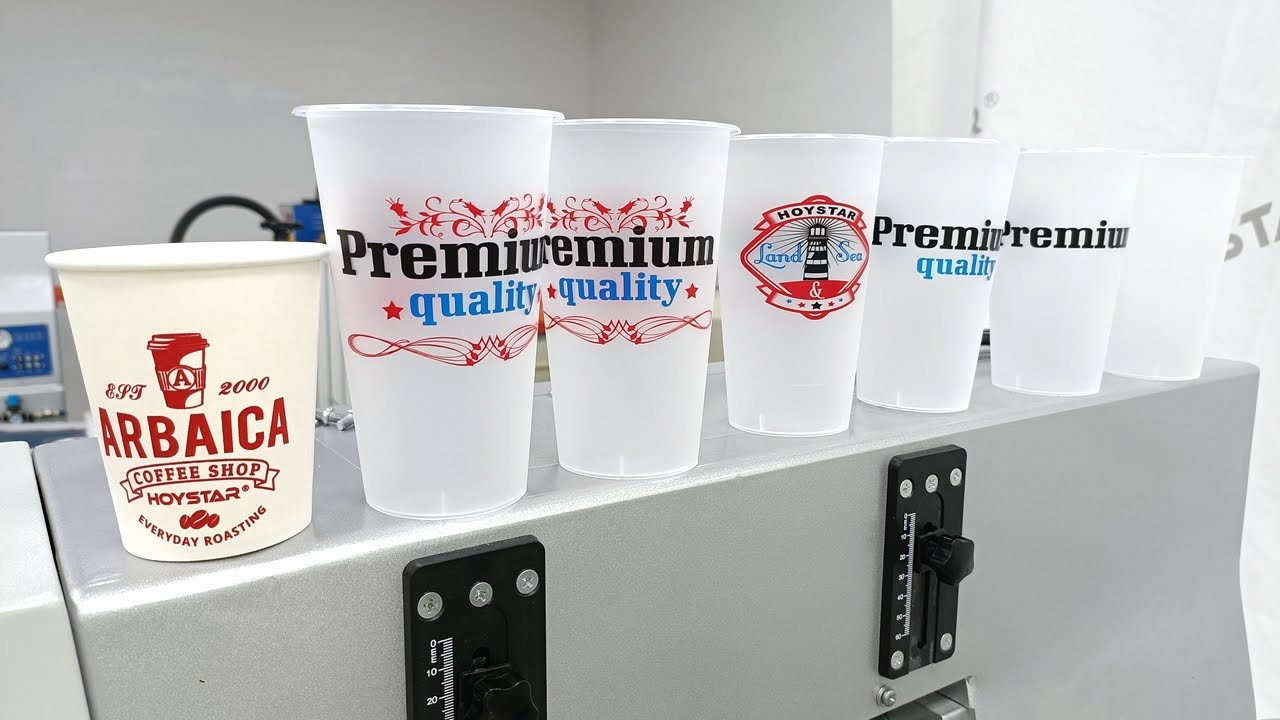semi automatic 3 color cup screen printing machine with auto color ...